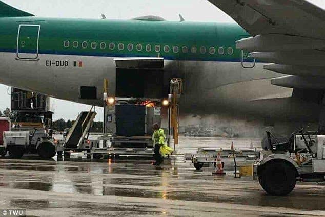 Aer Lingus A330 in flames after ground equipment fire in Orlando - Aeroflap