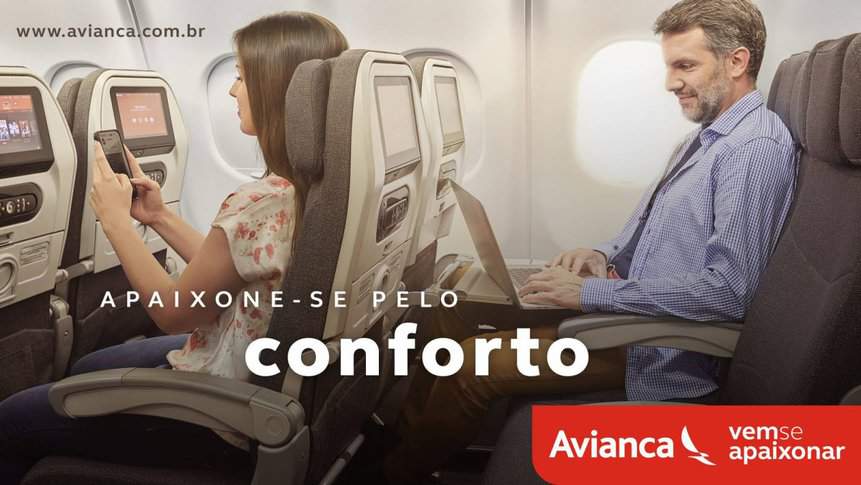 'Come fall in love' is the signature of Avianca Brasil's new marketing ...