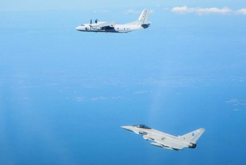 RAF intercepted five Russian military aircraft in the past two days