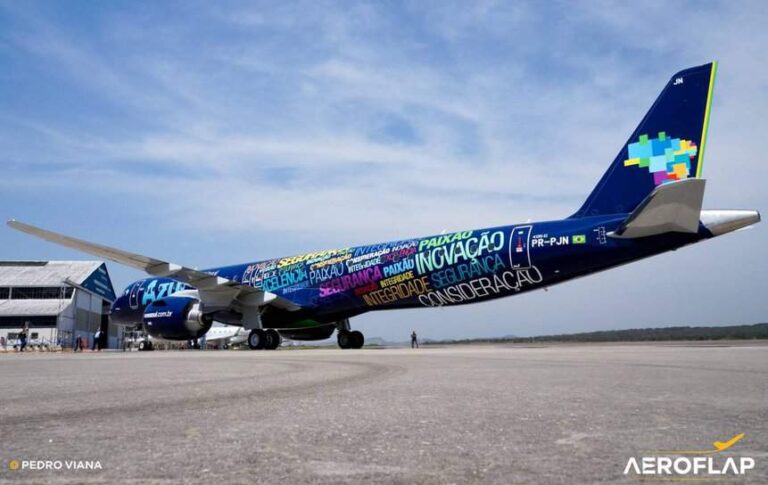 Embraer entrega o primeiro E195-E2 da Azul Linhas Aéreas