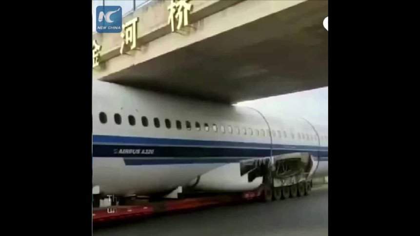 How an Airbus A320 got stuck under a bridge in China - Aeroflap