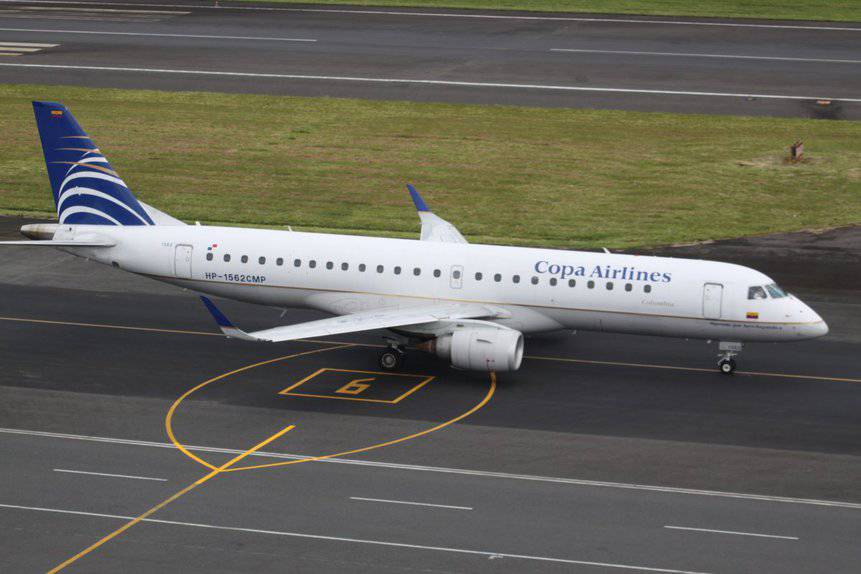 Copa Airlines começa a retirar aviões Embraer E190 da frota