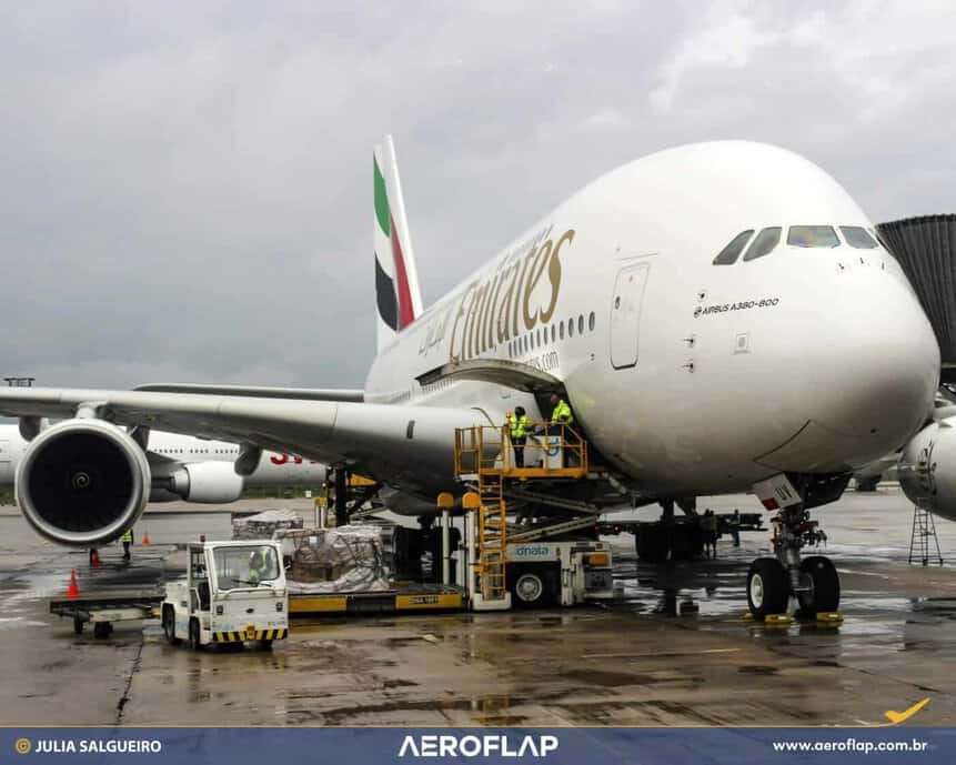 Airbus A380 resumes flights to Brazil in Emirates colors