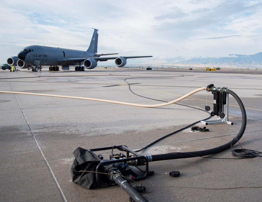 USAF tests kit to refuel KC-135 with other aircraft and vehicles on the ...