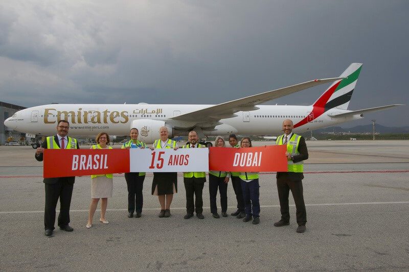 Emirates comemora 15 anos de operações no Brasil - Aeroflap