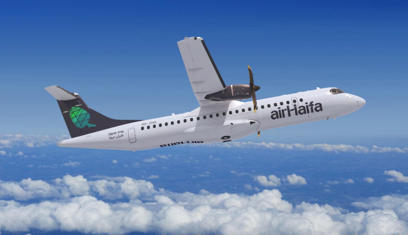 Startup israelense airHaifa recebe a primeira de duas aeronaves ATR 72 ...