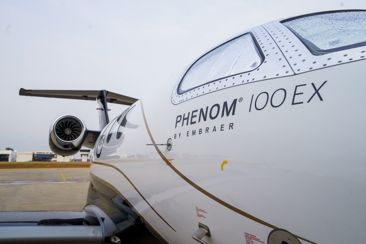 Embraer anuncia o primeiro Phenom 100EX do Brasil